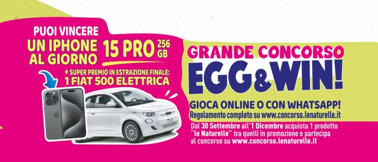- CONCLUSO -Grande concorso “EGG&WIN!“: in palio un iPhone 15 pro al ...